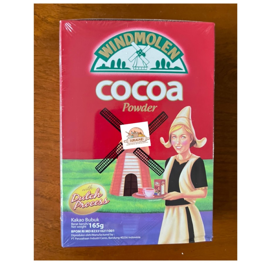 Jual Windmolen Cocoa Powder 165gr / coklat bubuk dutch process bubuk ...