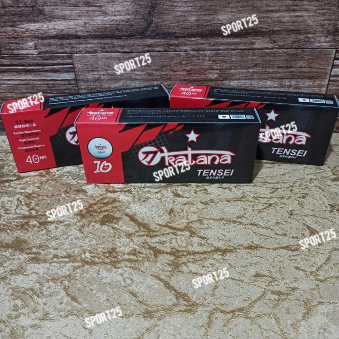 Jual Bola Pingpong Tenis Meja Katana Tensei 3 Star Isi 10 ORIGINAL | Shopee Indonesia