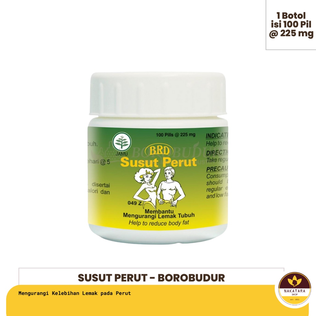 Jual SUSUT PERUT BOROBUDUR Kemasan BOTOL isi 100 PIL | Shopee Indonesia
