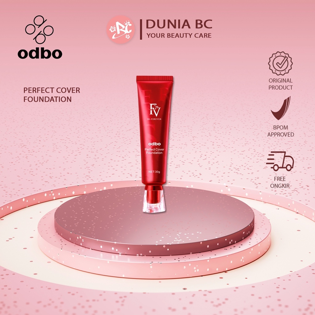 Jual [Ready Stock][BPOM] OdbO FV original Cover Foundation 30g Perfect Magic flawless and long ...
