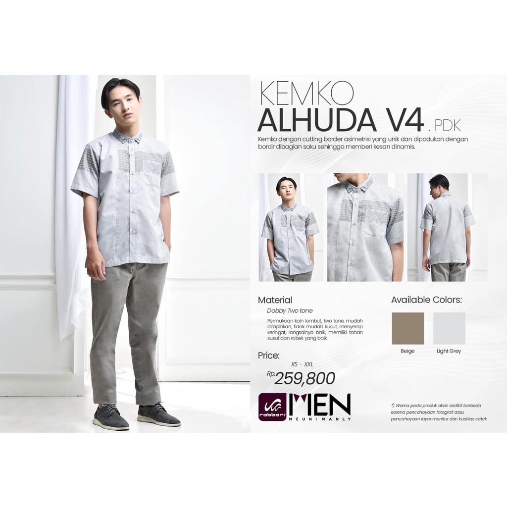 Jual RABBANI - KEMEJA KOKO ALHUDA V3 V4 PDK / KEMKO ALHUDA RABBANI ...