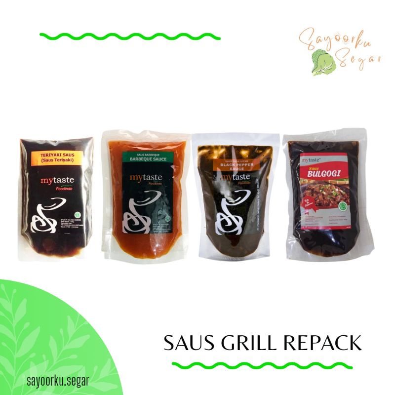 Jual Saus grill repack 100ml / saus teriyaki / blackpepper / bbq ...