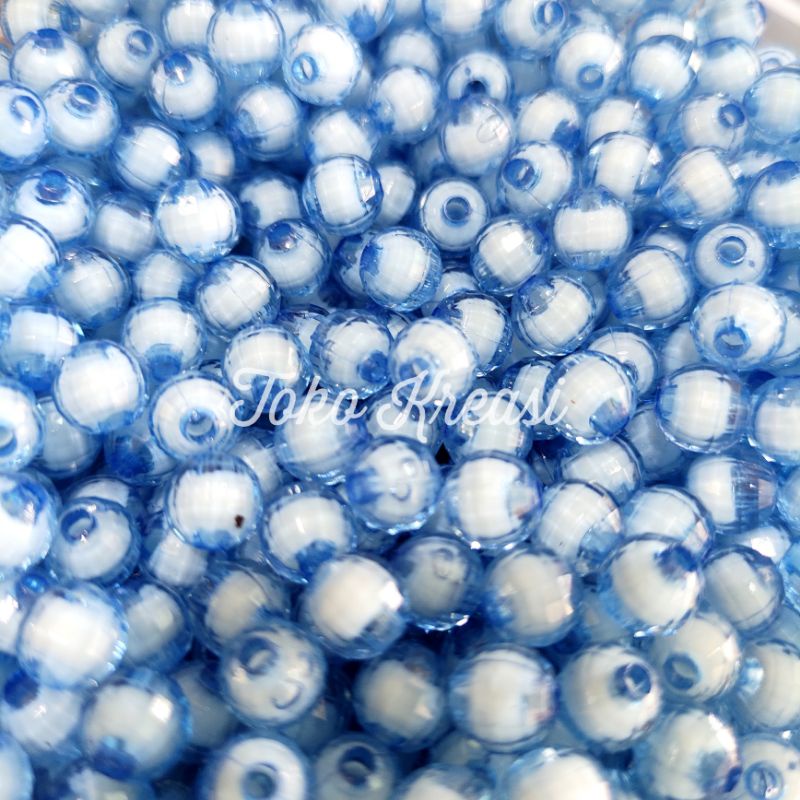 Jual Mote / Manik lampion isi 8mm warna biru muda | Shopee Indonesia