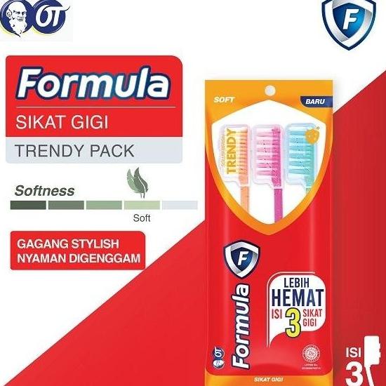 Jual Formula Sikat Gigi Trendy Pack (3 Pcs) | Shopee Indonesia