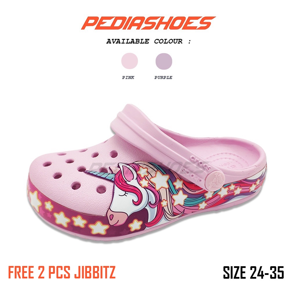 Jual Crocs Fun Lab Unicorn Kids Crocs Anak Cewe Sandal Anak Sandal ...