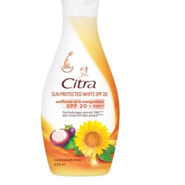 Jual SALE!!Citra Hand and Body Lotion Sun Protected Glow SPF 20 230 mL ...
