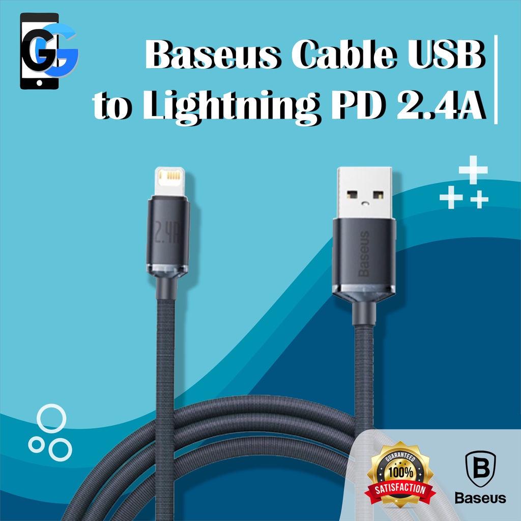 Jual Baseus Kabel Charger iPhone USB A to Lightning Fast Charging PD 2 ...