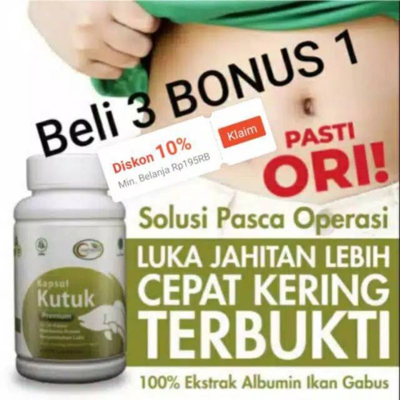 Jual Kapsul Kutuk Original Pro Albumin Mempercepat Penyembuhan Luka Operasi Dengan Cepat ...