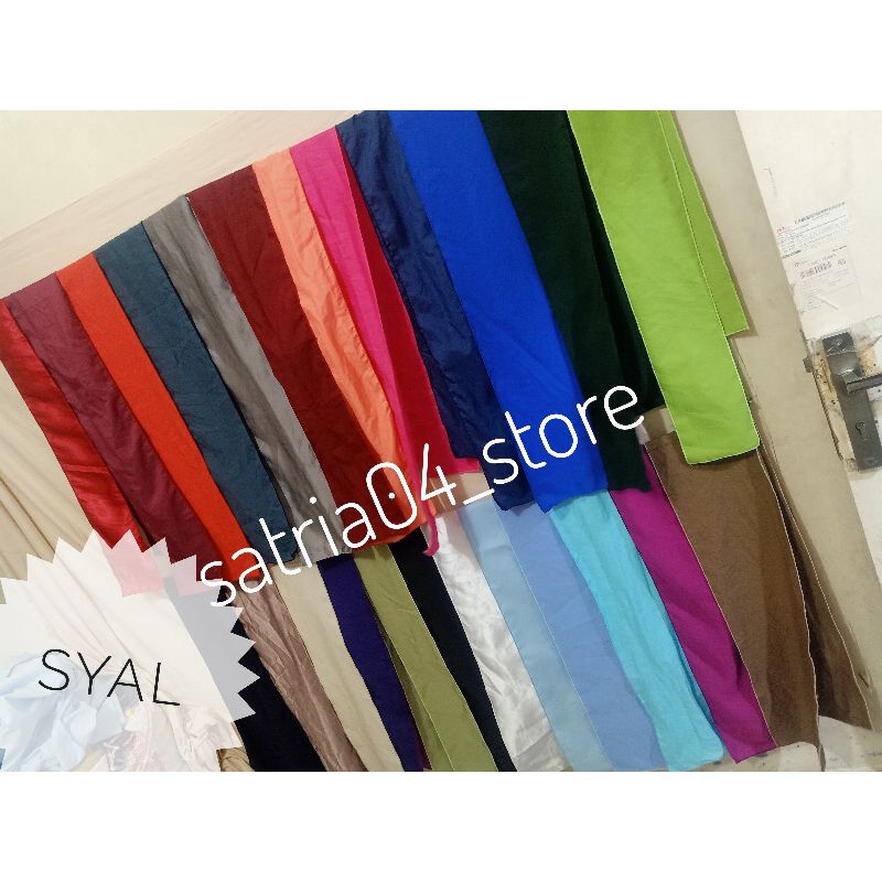 Jual syal ukuran 140x20cm/bandana/bando/ikat kepala ikat leher/slayer ...