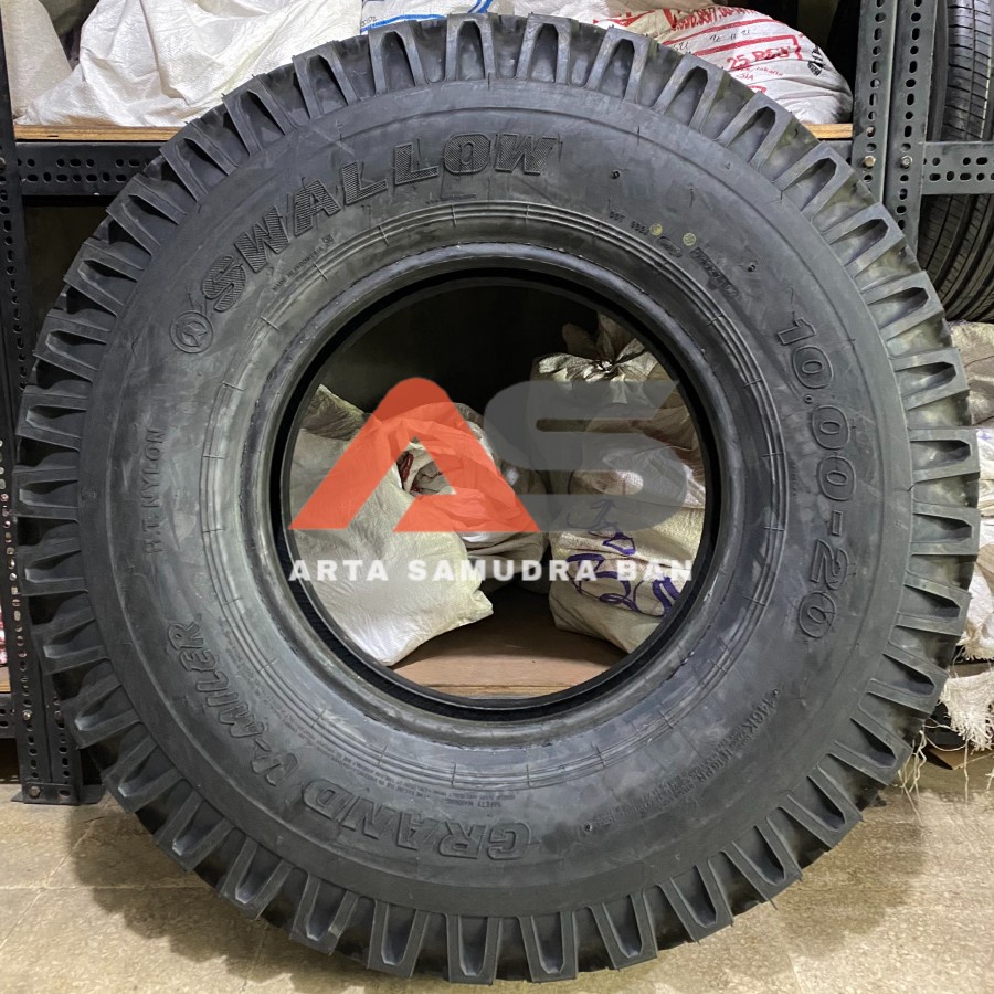 Jual Ban Truk Trailer Swallow Grand V-Miler VMiler 1000 10.00 - 20 16PR | Shopee Indonesia