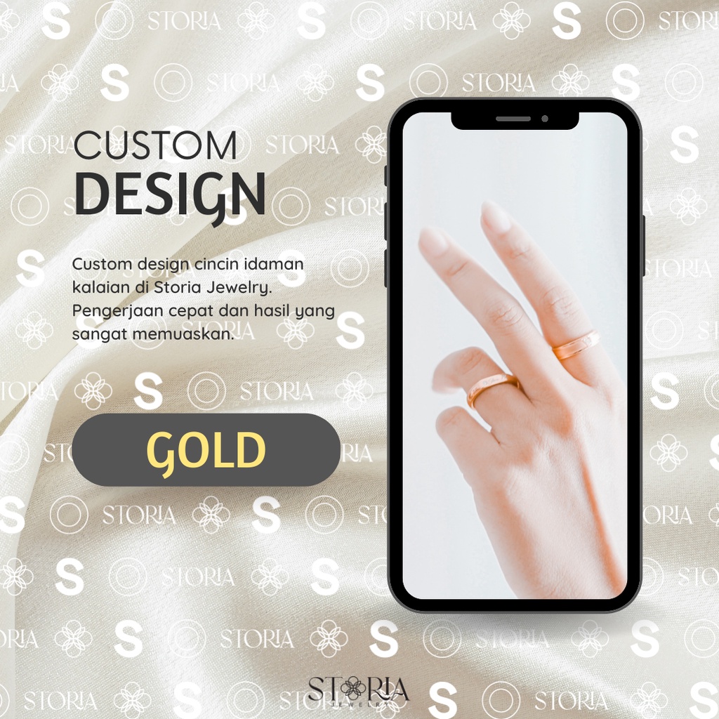 Jual Cincin Kawin Emas K-Gold Emas Putih Emas Kuning Rose Gold Nikah ...