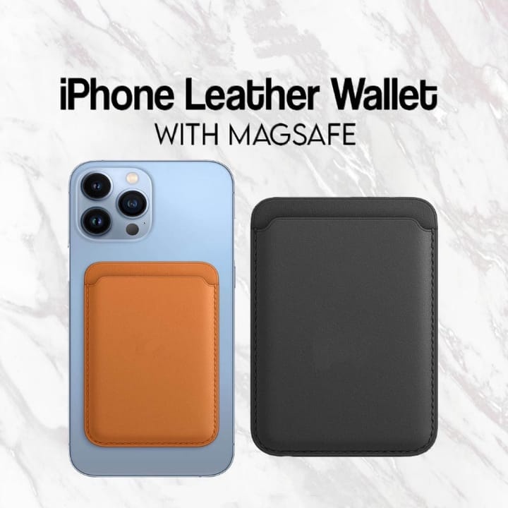 Jual Magsafe Leather Wallet Case Magnetic Card Holder | Shopee Indonesia