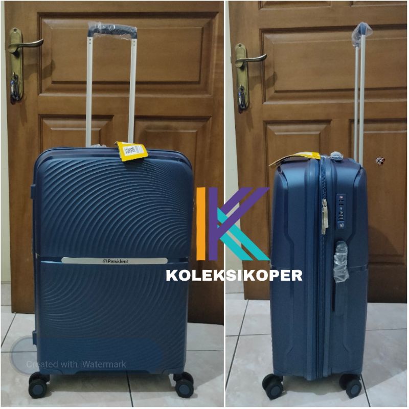 Jual Koper Original President TSA Lock ukuran Bagasi 24 inch PVC Anti ...