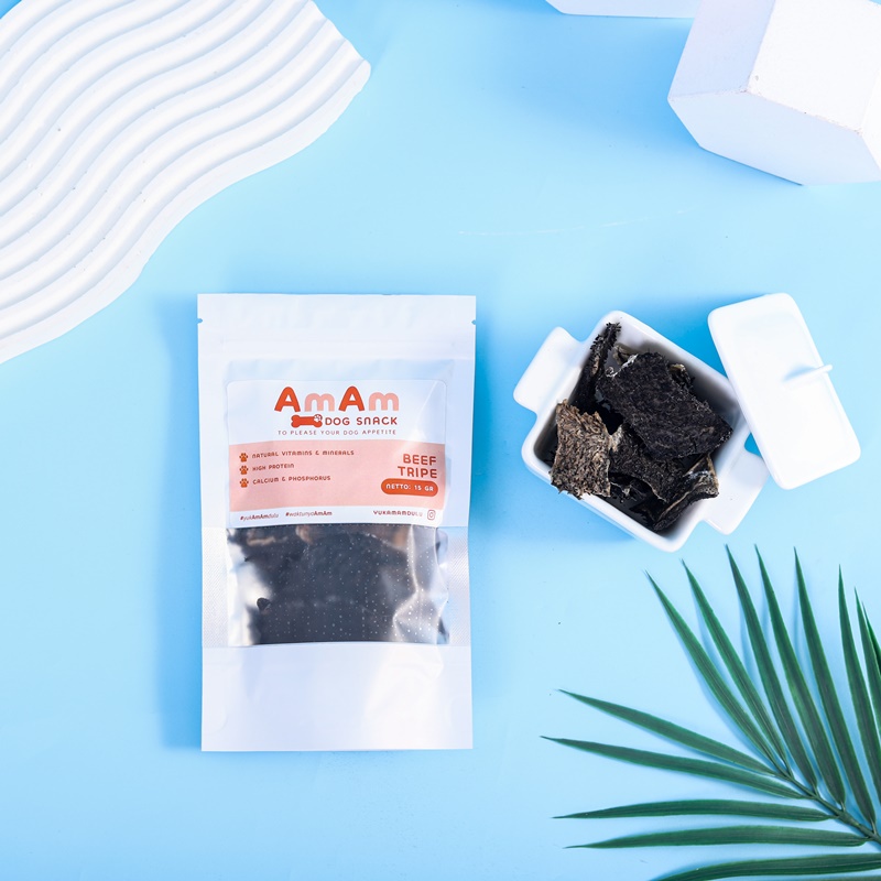 Jual Am Am Dog Snack Beef Tripe / Snack Anjing / Cemilan Anjing / Babat ...