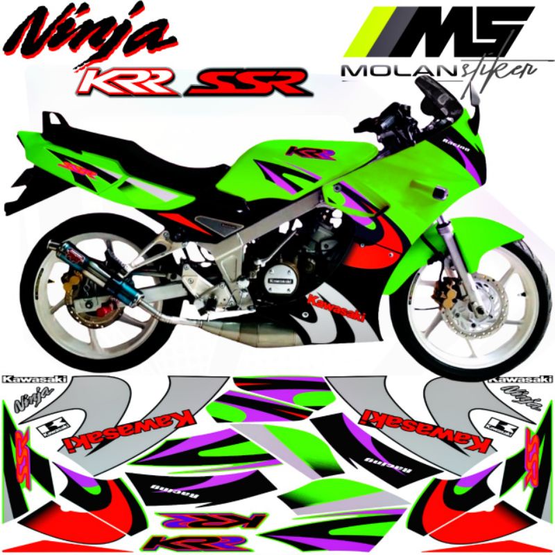 Jual Decal Sticker Striping Variasi Ninja R SSR KRR 150 Thailand - KR ...