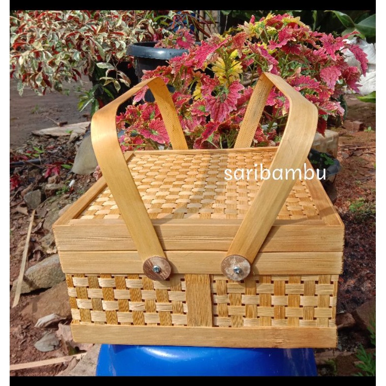 Jual rantang bambu 30cm/kotak bambu/hampers bambu | Shopee Indonesia