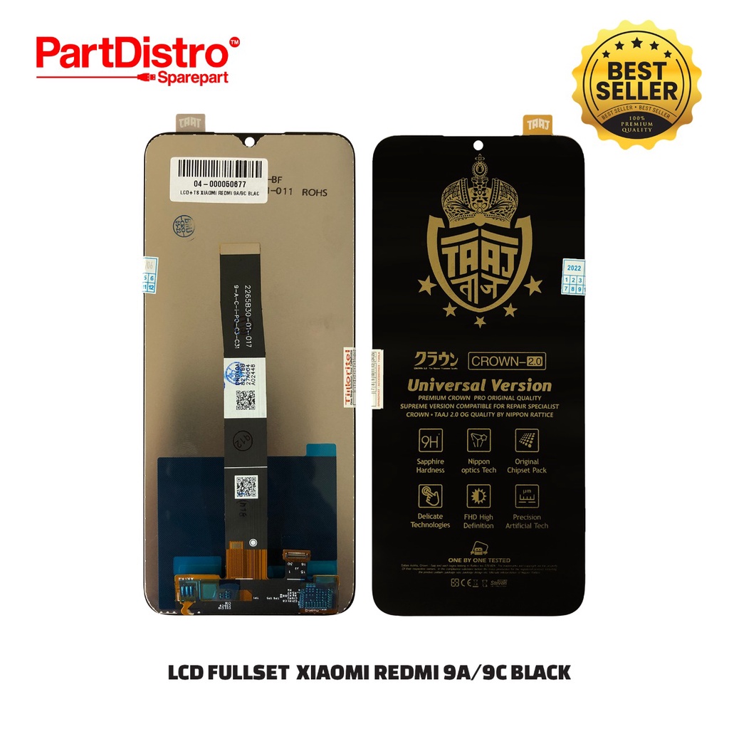 Jual LCD+TS XIAOMI REDMI 9A/9C/REDMI 10A/POCO C3/POCO C31 BLACK ...
