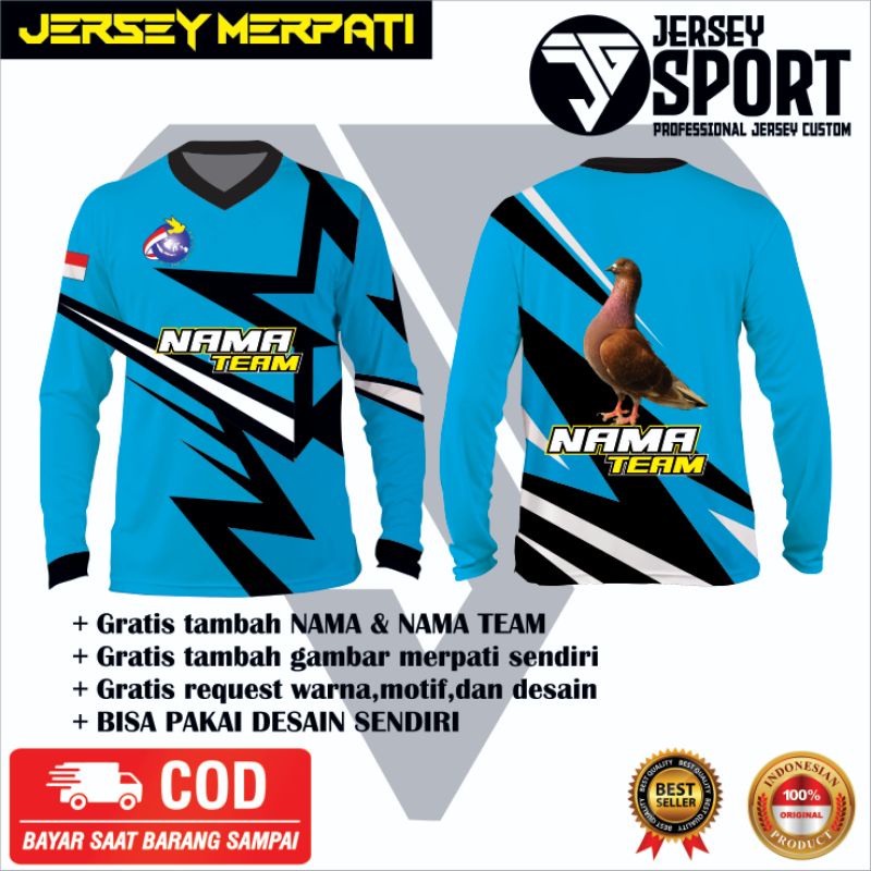 Jual JERSEY MERPATI BALAP CUSTOM DESAIN BEBAS REQUEST | Shopee Indonesia