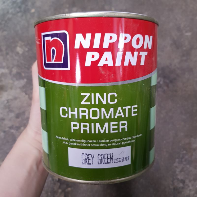 Jual CAT DASAR ANTI KARAT ZINC CHROMATE PRIMER NIPPON PAINT 1KG | Shopee Indonesia