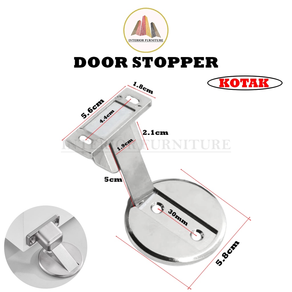 Jual Door Stopper Bulat Stainless | Penahan Pintu Model Bulat Keong ...