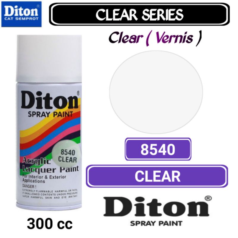Jual 8540 CLEAR GLOSS DITON STANDAR 300cc Cat Semprot Pylok Pilok Pylox ...