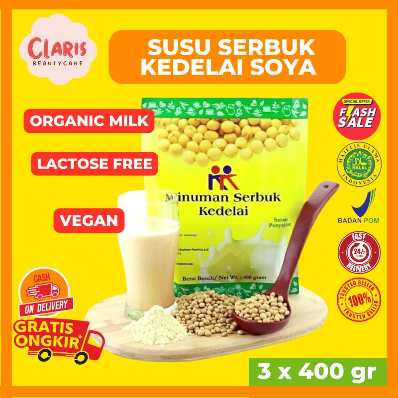 Jual Susu Serbuk Kedelai Soya Bean Powder KK Lactose Free Vegan Nutrisi ...