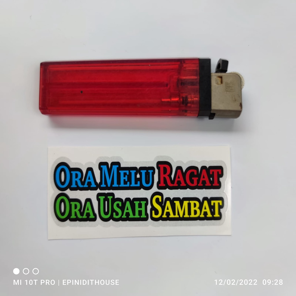 Jual Stiker Ora Melu Ragat Sambat Kata Humor Lucu Viral Meme Motor Helm ...