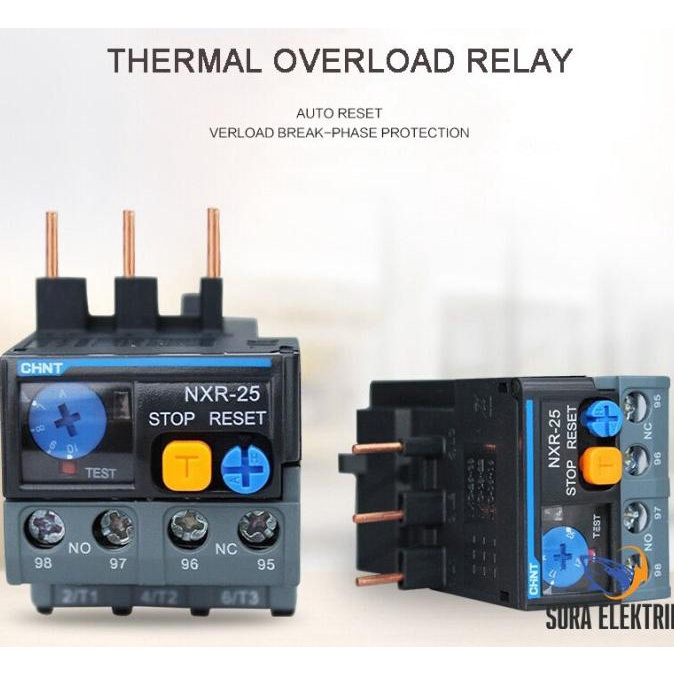 Jual Thermal Overload Relay CHINT NXR-25 NXR25 Non COD | Shopee Indonesia