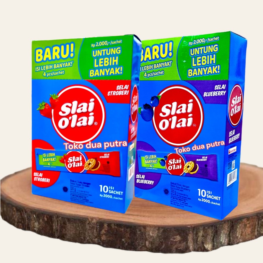 Jual Paket Bundle slai olai Sachet Box 2 RASA ( Strawberry & Blueberry ...