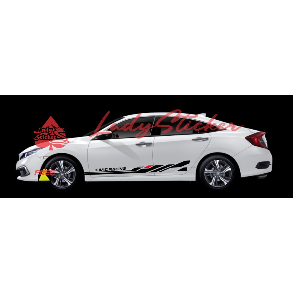 Jual new sticker mobil civic cutting sticker mobil honda civic | Shopee ...