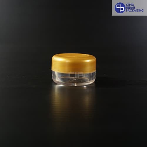 Jual Pot Cream 5 gr Gold - transparant ( ISI 25 PCS ) | Shopee Indonesia