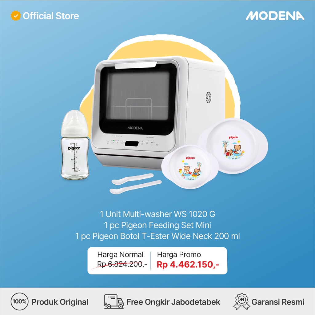 Jual MODENA x PIGEON - Tabletop Multipurpose Washer - WS 1020 G ...
