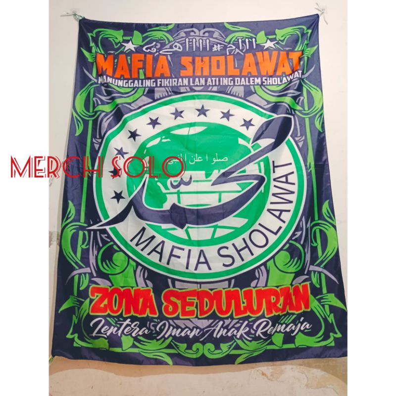 Jual BENDERA MAFIA SHOLAWAT UMBUL UMBUL GIATFLAG FULL PRINTING MAFIA ...