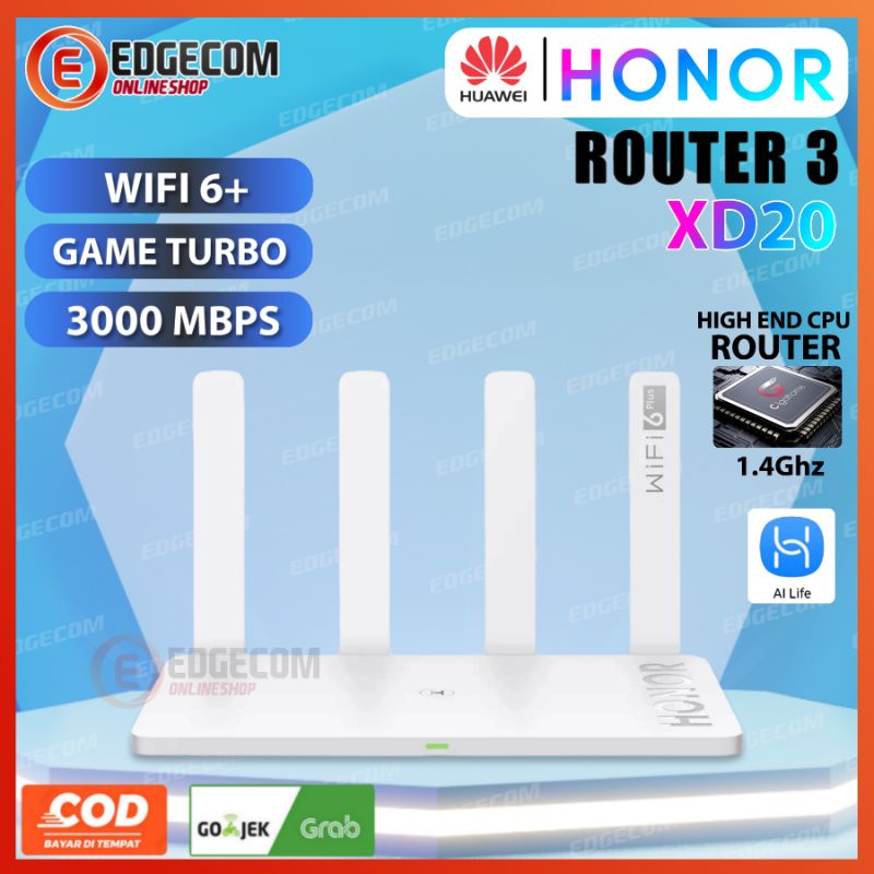 Jual Huawei Honor Router 3 Mesh Dual Core Wifi 6 3000mbps Xd20