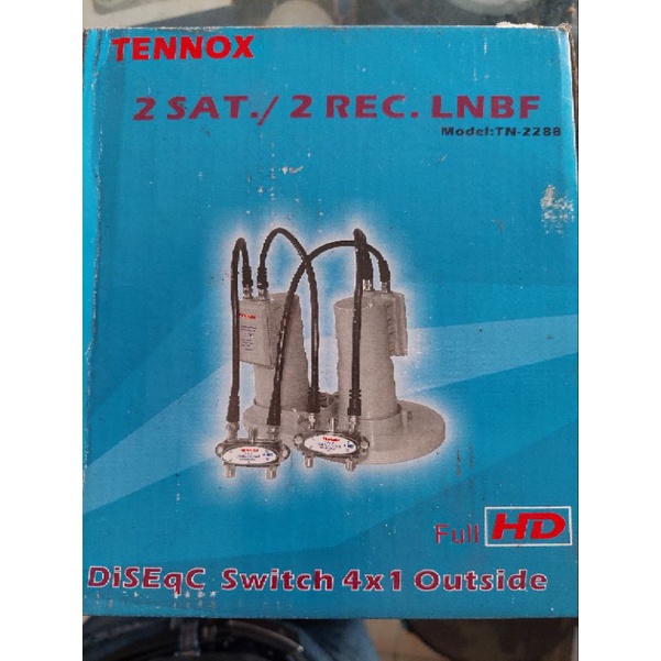 Jual LNBF TENNOX dual satelit, dual receiver | Shopee Indonesia