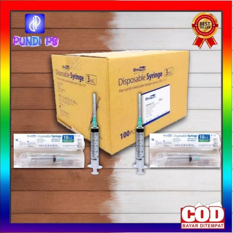 Jual SYRINGE spet spuit suntikan 1ml 3ml 5ml 10ml 20ml onemed gidcare plus | Shopee Indonesia
