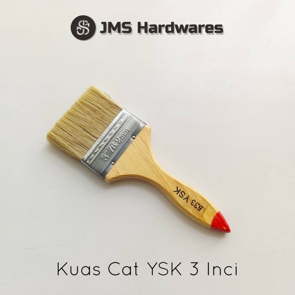 Jual KUAS CAT YSK TYPE 633 BULU PUTIH GAGANG KAYU | Shopee Indonesia