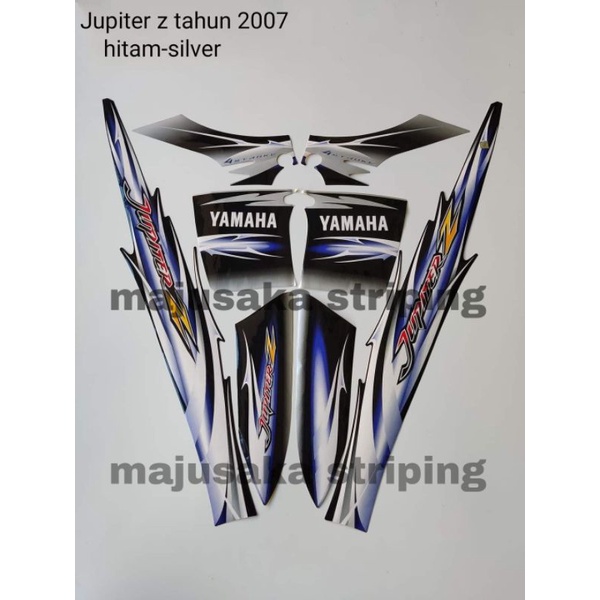 Jual striping Jupiter z 2007 cw hitam silver | Shopee Indonesia