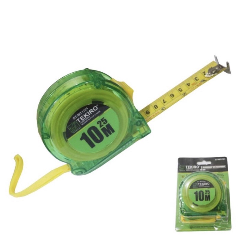 Jual METERAN TRANSPARANT 10 METER TEKIRO/ MEASUREMENT TAPE TRANSPARENT ...
