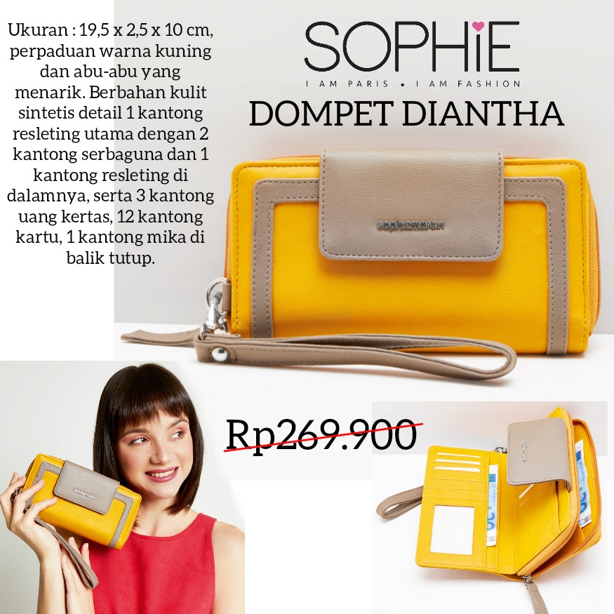 Jual DOMPET VALLERIE GEMAYA SMALL DIANTHA GREY NEW STRAP VARENNE NEO ...