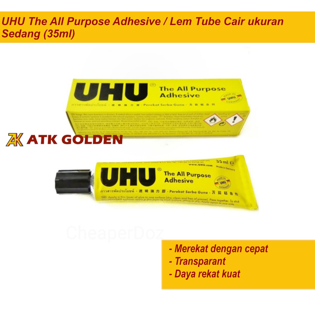 Jual Lem UHU Cair Besar 35ml | Shopee Indonesia