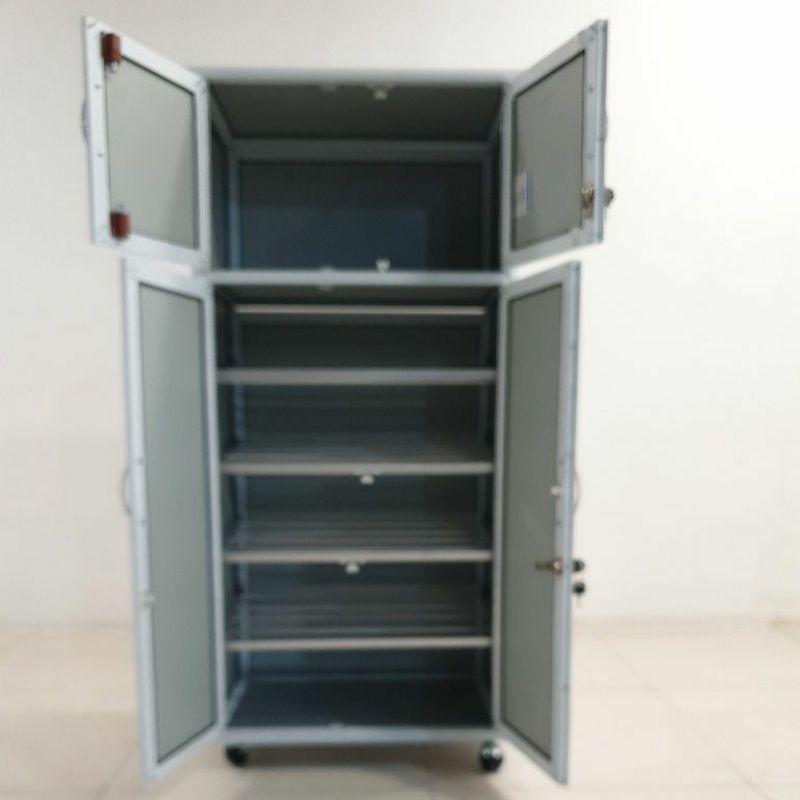 Jual LSH225 ACP 60X38X128 w LEMARI RAK SEPATU HELM 1/5 SUSUN ALUMINIUM ...