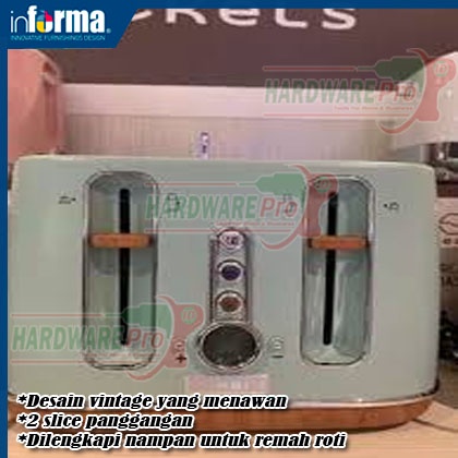 Jual Alat Pemanggang Roti Listrik Hijau Pop up Heaton Toaster Roti ...