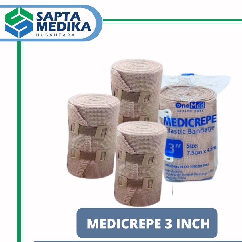 Jual Perban Elastis Onemed Medicrepe - 3 inch/4 inch/6 inch | Shopee ...