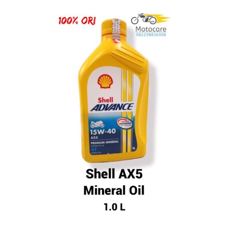 Jual Oli Shell AX5 1.0L Sport Oli motor 4tak Semua merk motor Shell ...
