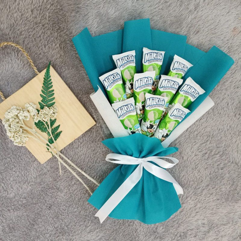 Jual BUKET PERMEN MILKITA strawberry, melon, coklat MUrAH CEPAT ...