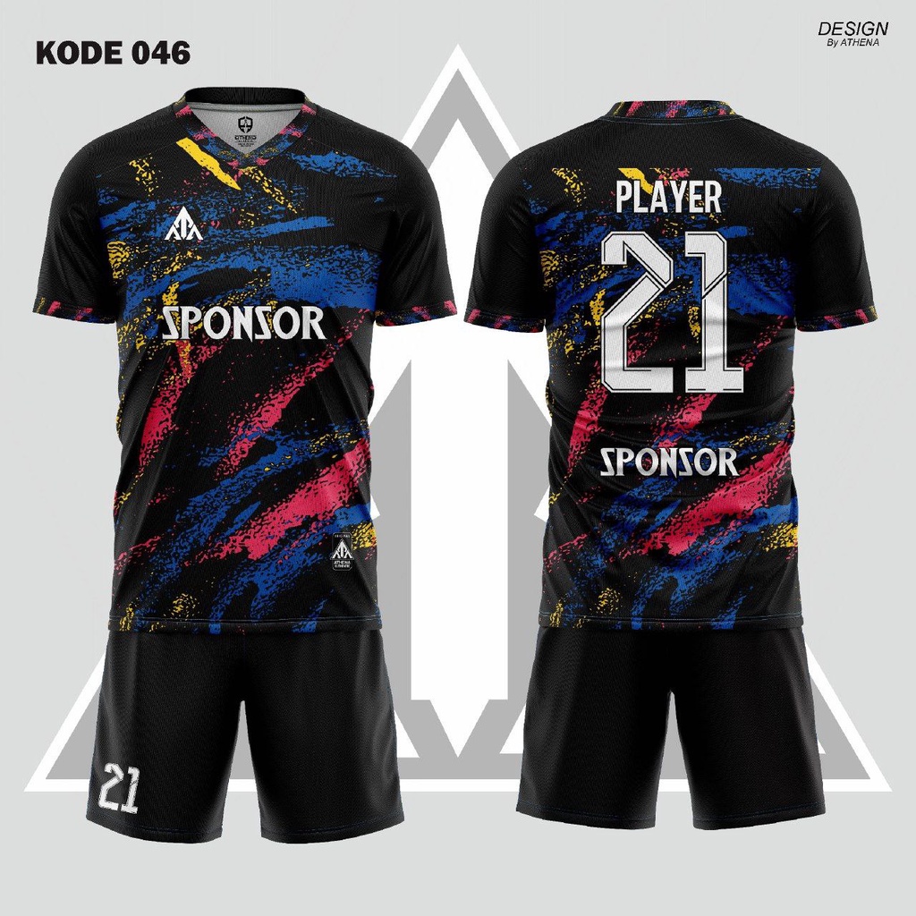 Jual Jersey Printing Futsal / Sepak bola Custom Logo, nama dan sponsor ...