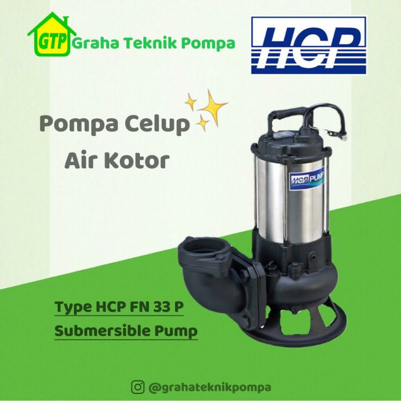 Jual Pompa Celup HCP FN 35 U 5HP - 3 Phase | Shopee Indonesia