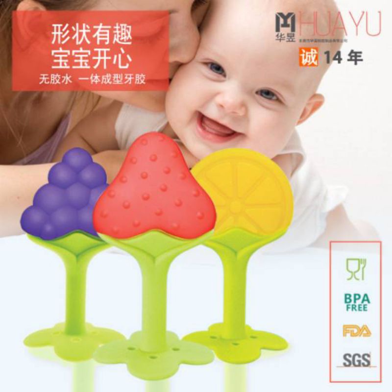 Jual GIGITAN BAYI MAINAN TEETHER BENTUK BUAH - BUAHAN | Shopee Indonesia