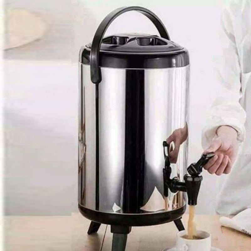 Jual Water Jug Drink Jar Milk Tea Bucket Stainless Steel 10L, 12L ...